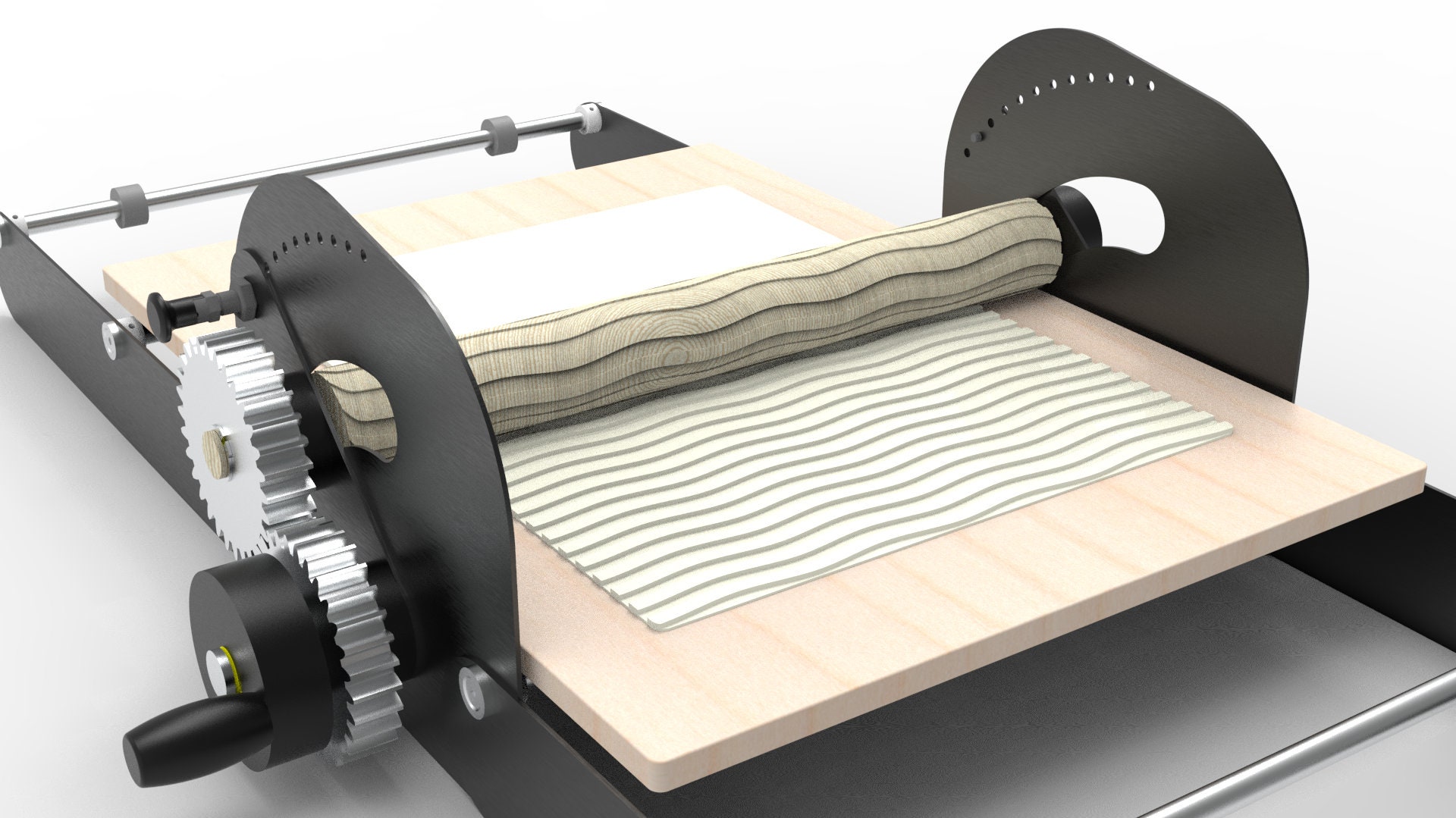 Hand Print Dough Shaping Machine, Clay Thinning, Roller Dough Press ...