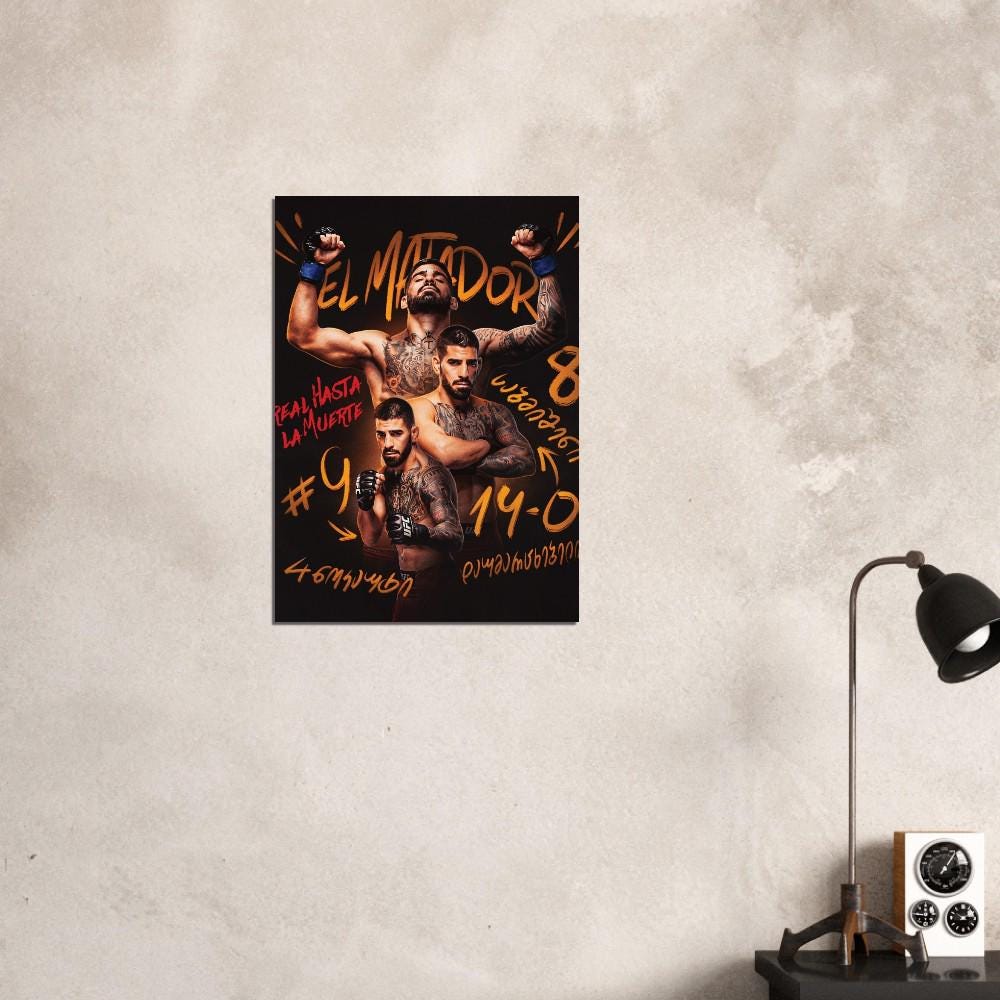 Ilia Topuria Poster - Etsy