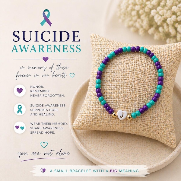 Suicide Awareness Bead - Etsy