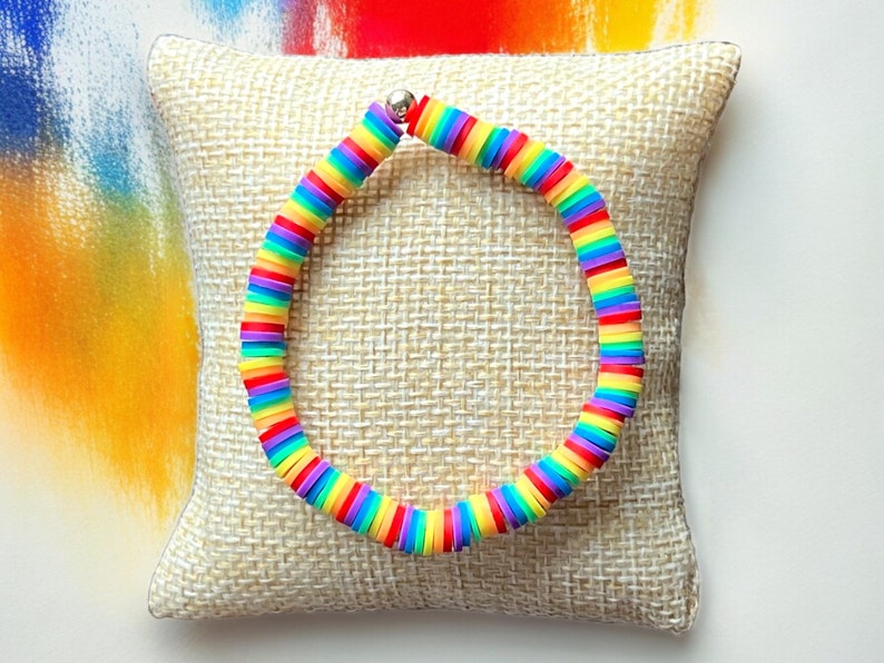 Pride Lgbtq Rainbow Beaded Bracelet Stack Love Is Love Gay Pride Flag