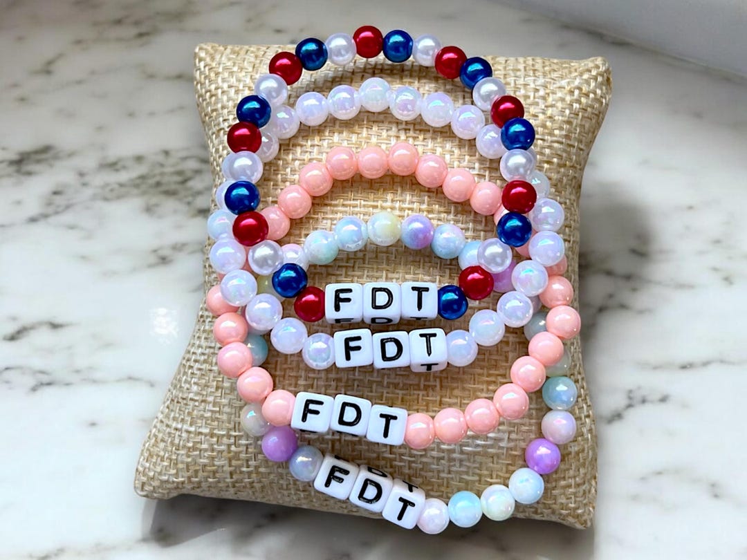 Fuck Trump FDT Custom Stretch Bracelet - Anti Trump Anti Maga Anti Cult ...