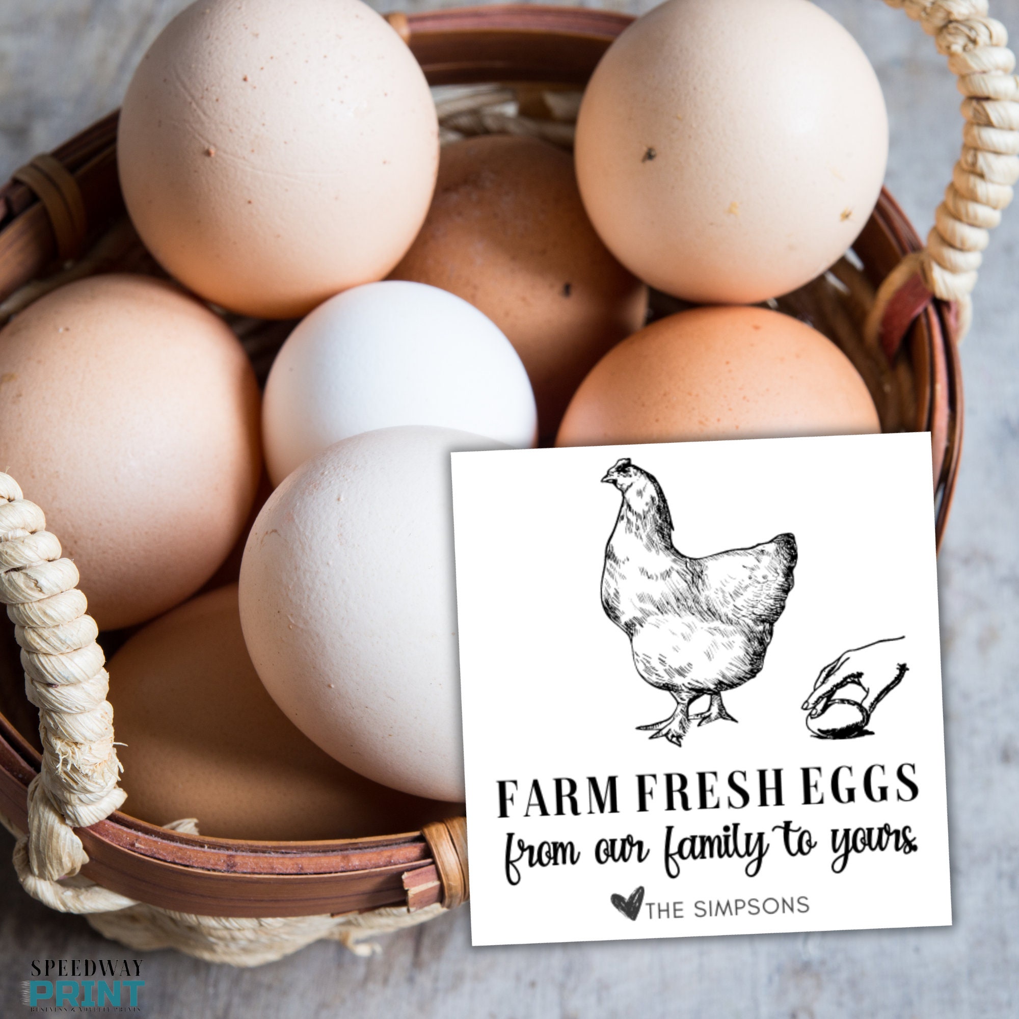 Egg Carton Labels Personalized Farm Fresh Eggs Label Vintage Chicken ...