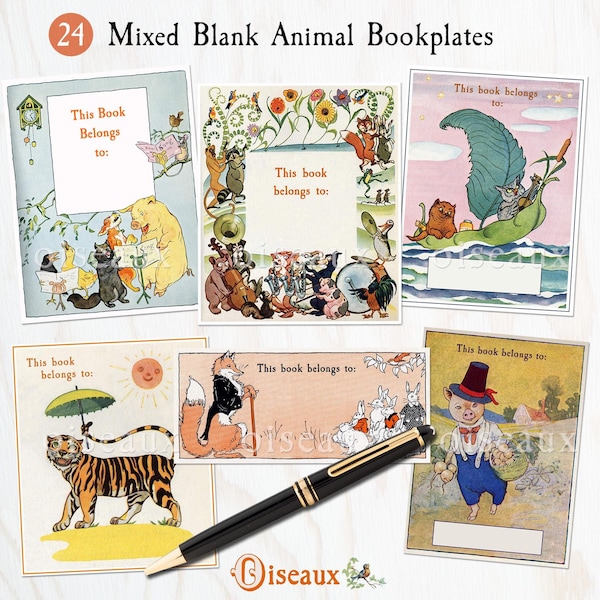 Childrens Bookplates - Etsy