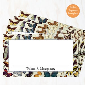 Author Bookplates - Space for Signature + Dedication - Personalized ...