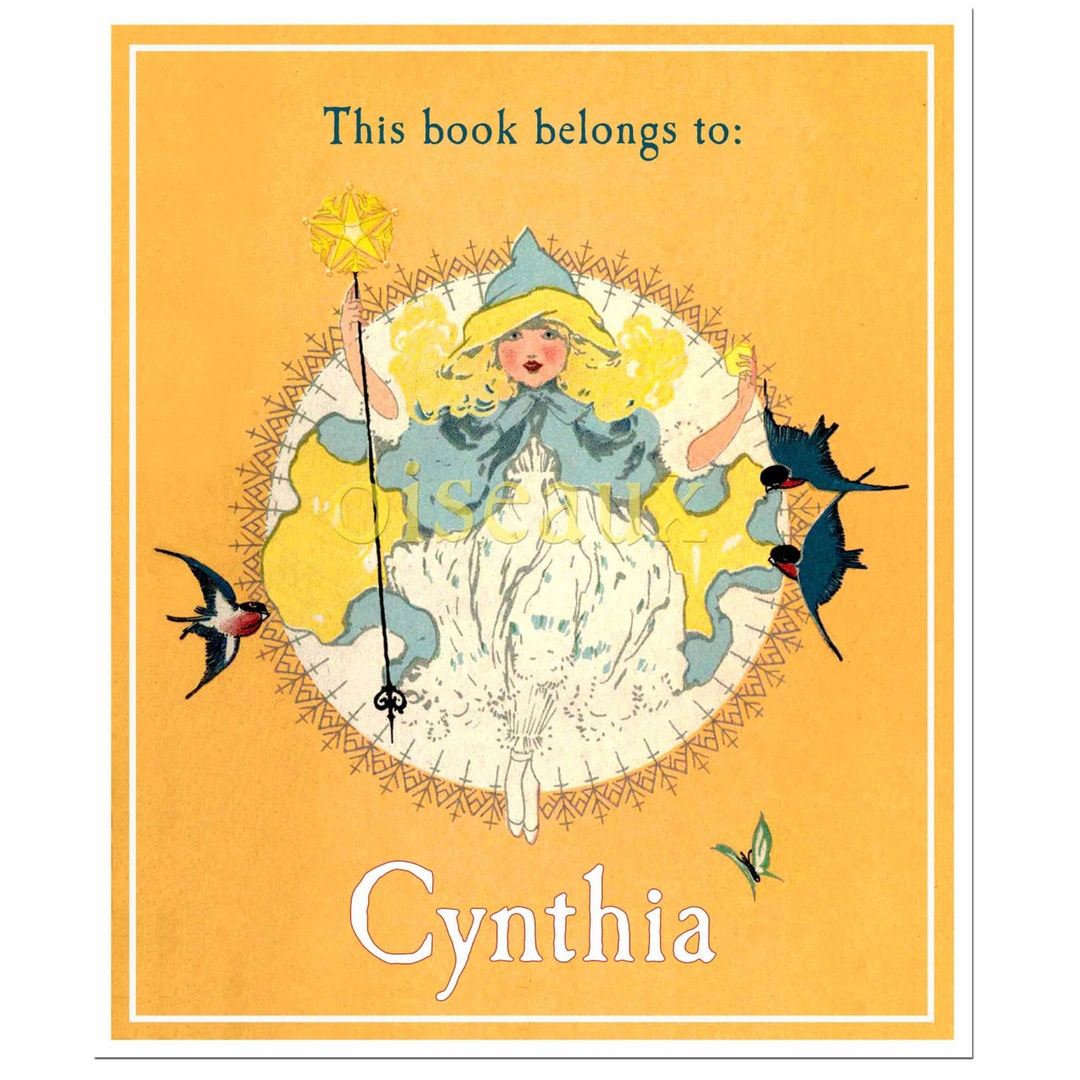 Sunshine Fairy Bookplates - Personalized Ex Libris - Set of 24 ...