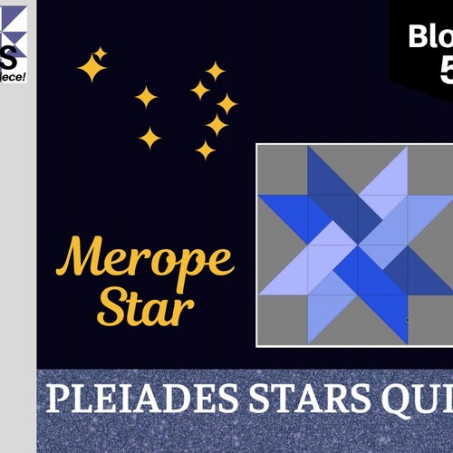 Merope Star Block Pleiades Quilt Pattern Adaption Paper - Etsy