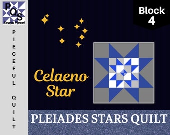 Merope Star Block Pleiades Quilt Pattern Adaption Paper | Etsy