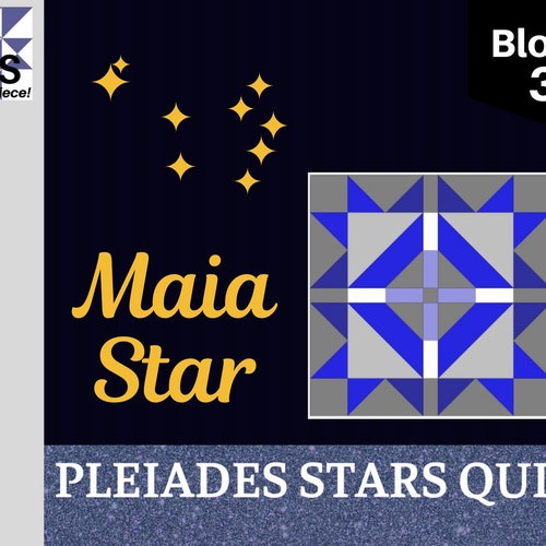 Merope Star Block Pleiades Quilt Pattern Adaption Paper - Etsy