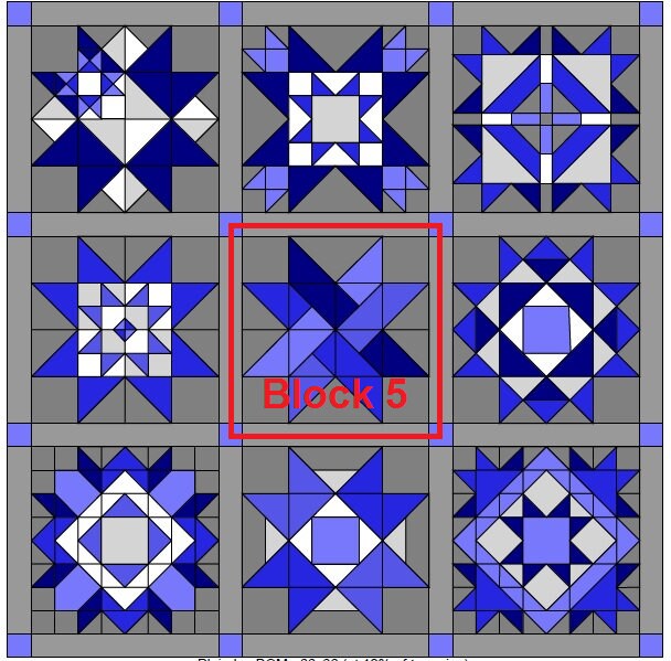 Merope Star Block - Pleiades Quilt Pattern Adaption - Paper Pieced ...