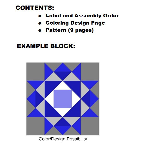 Alicyone Star Block - Pleiades Quilt Pattern Adaption - Paper Pieced ...