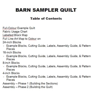Barn Star Sampler Quilt Pattern Adaption *QUILT ALONG* Booklet - Paper ...