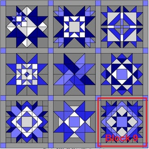 Pleione Star Block - Pleiades Quilt Pattern Adaption - Paper Pieced ...