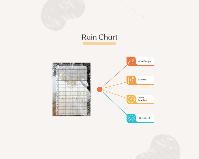 Rain Chart Printable - Frosty Morning - Digital File Only - Etsy Australia