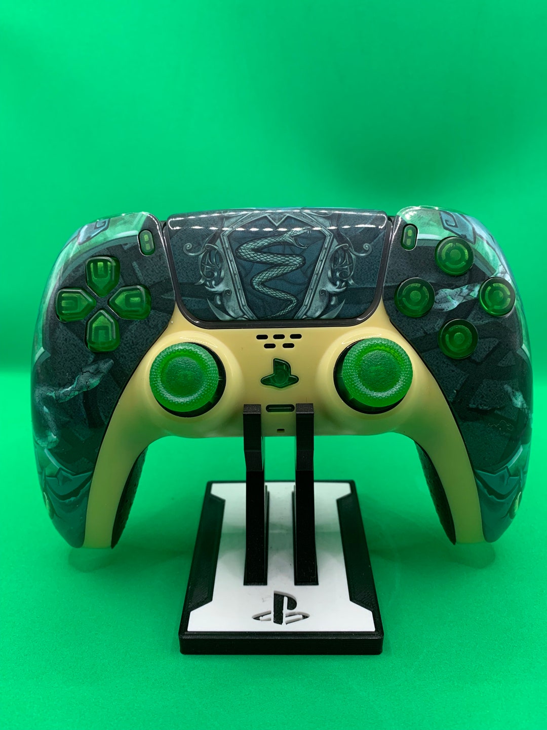 Slytherin Themed Custom Ps5/playstation 5 Dualsense Controller - Etsy