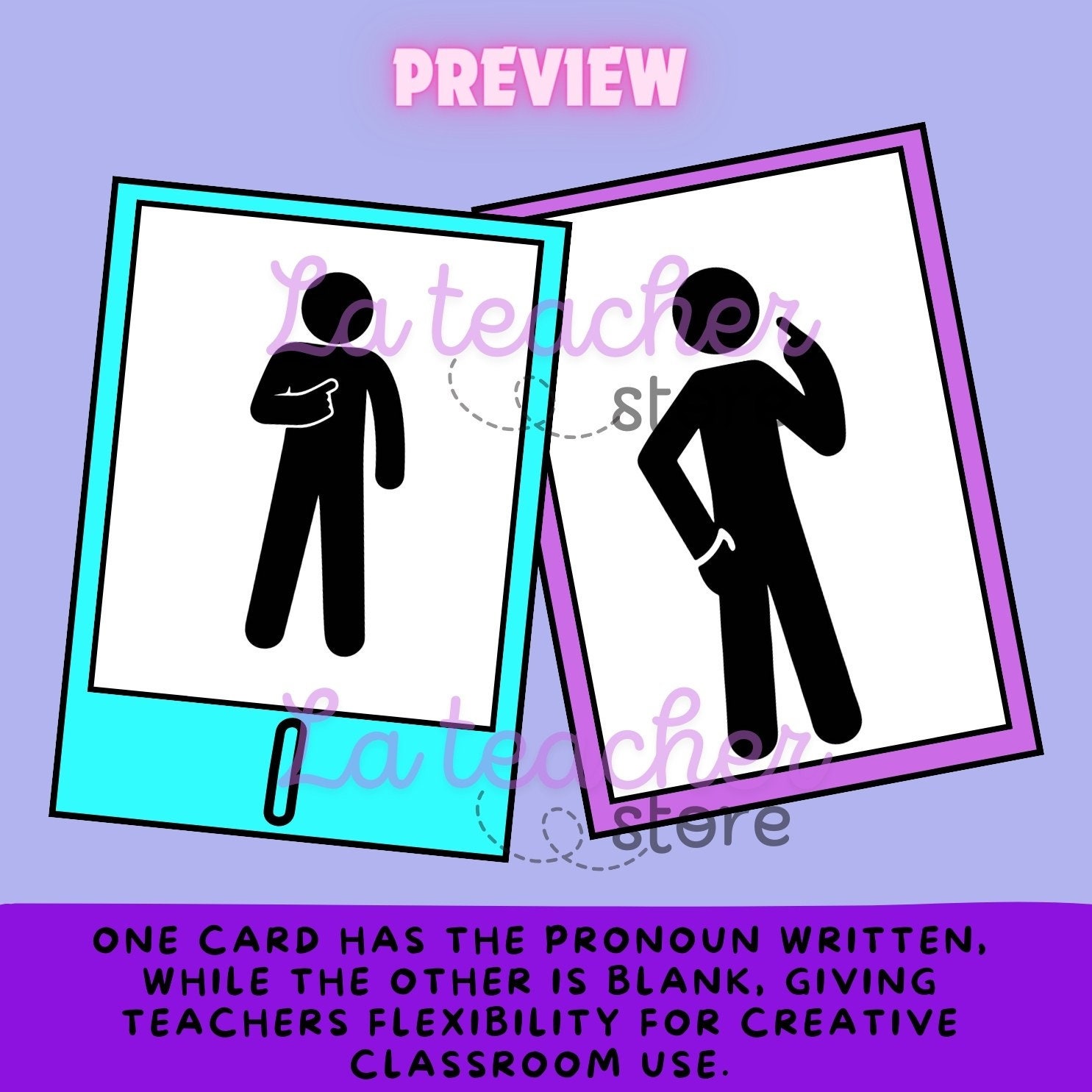 Flashcards Personal Pronouns, Flashcards for English Classes, ESL ...