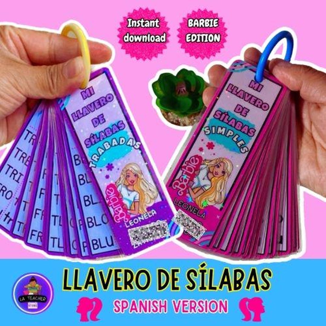 LLAVERO DE SÍLABAS / Spanish syllable keychain - Etsy México