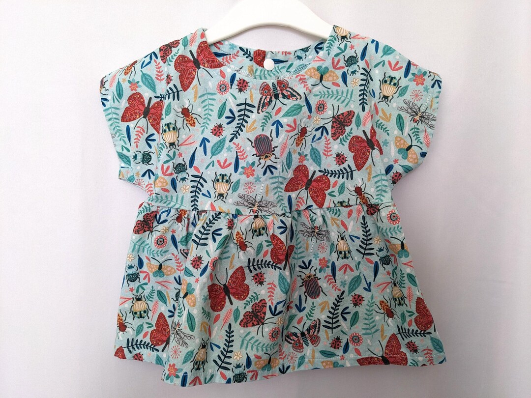 2T Butterfly Beetle Cotton Shirt | Handmade Bug Top | Unique Children’s ...