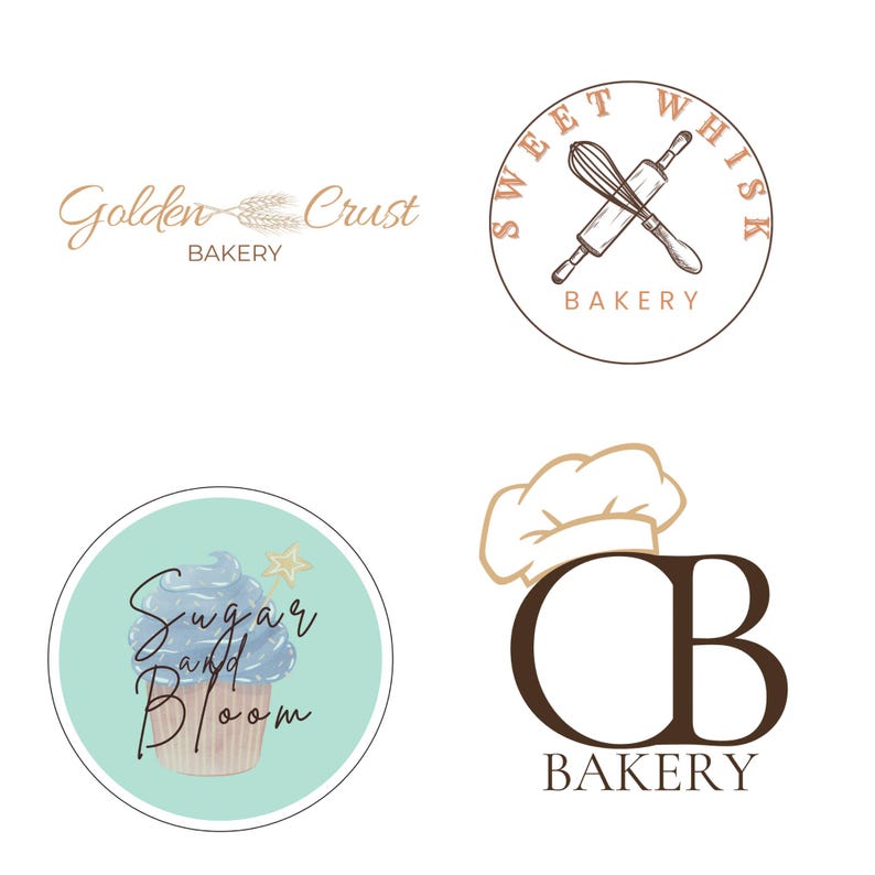 Baker Logo Bakery Emblem Design Patisserie Logo Template Editable Canva ...