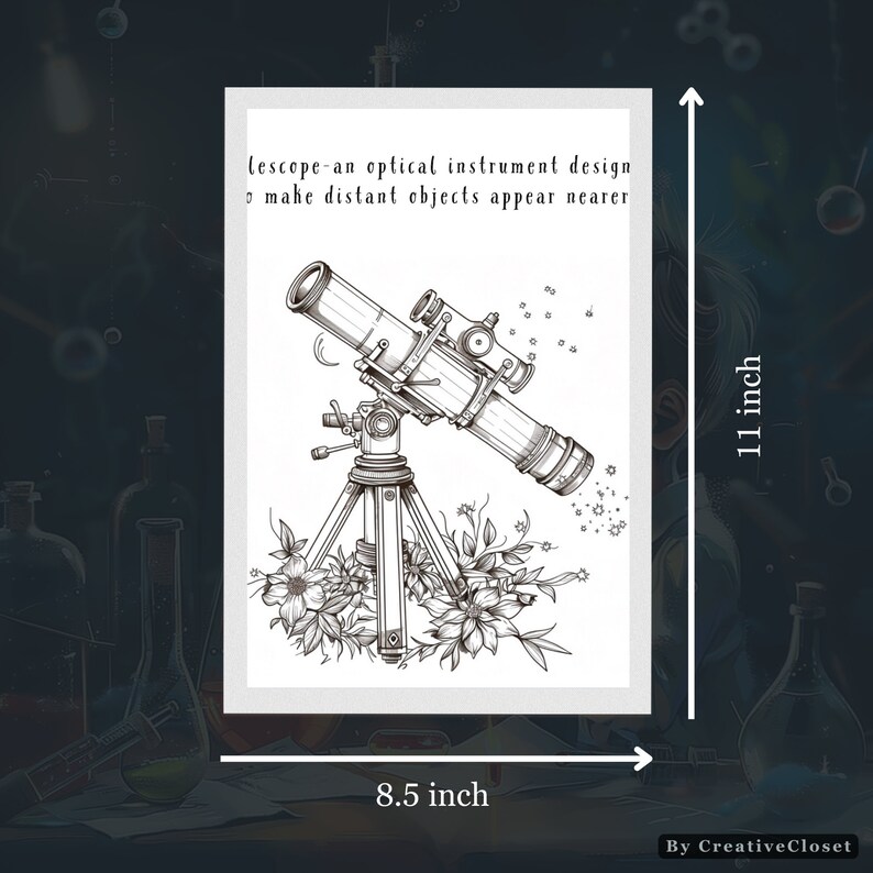 Science Coloring Pages for Adults & Teens Instant Download PDF ...