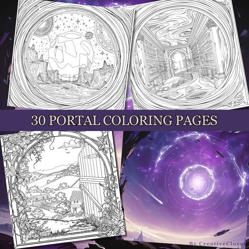 Portal Coloring Pages. for Adults and Teens. Instant Download PDF ...