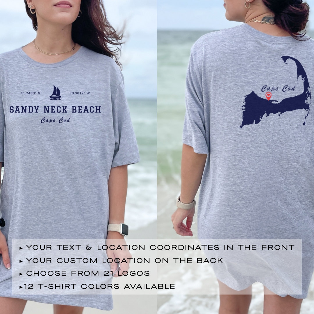 Custom Cape Cod Shirt, Unisex Beach T-shirt, Custom Favorite Beach ...