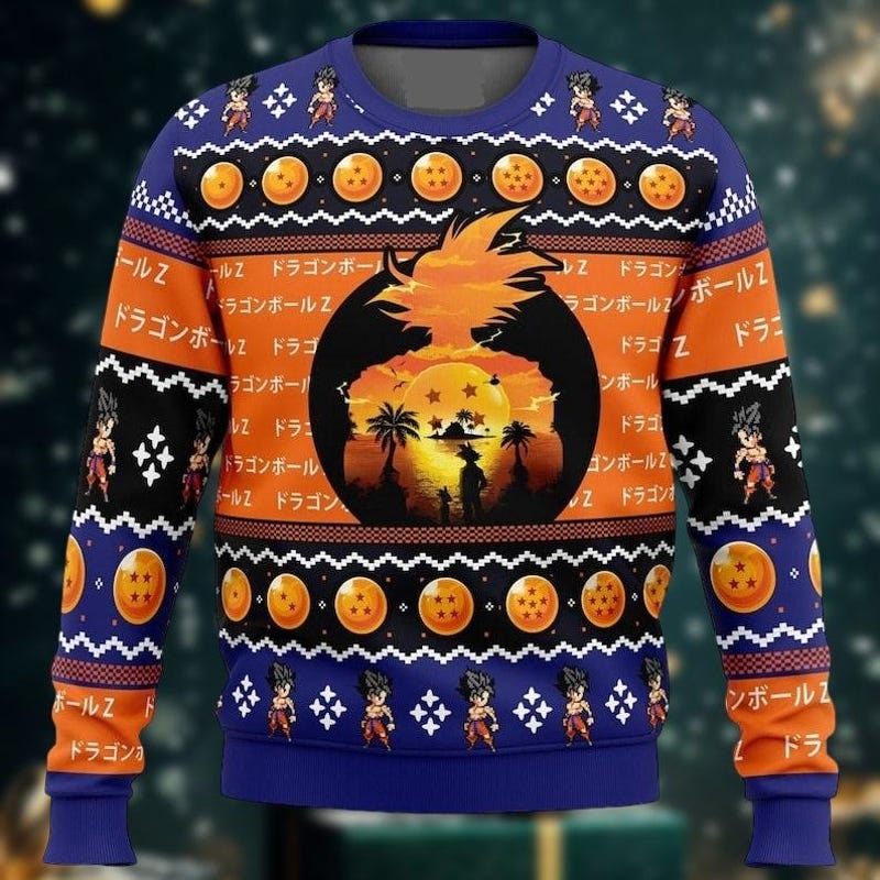 Kid Goku Christmas Sweater - Etsy Canada