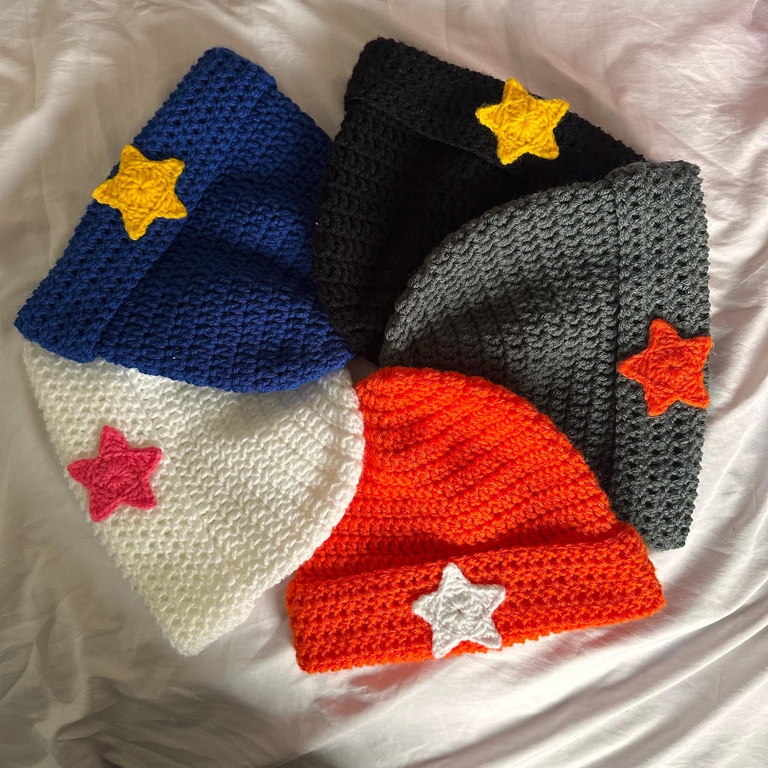 Crochet Star Beanies - Custom Options Available - Etsy