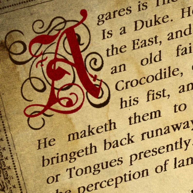 Agares Demon Printable Dark Art Ars Goetia Grimoire. Seals Description ...