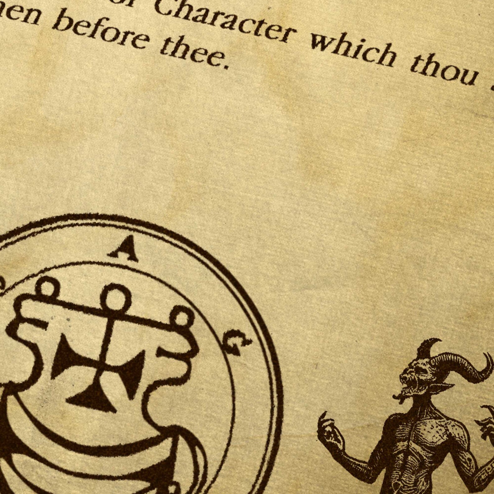 Agares Demon Printable Dark Art Ars Goetia Grimoire. Seals Description ...