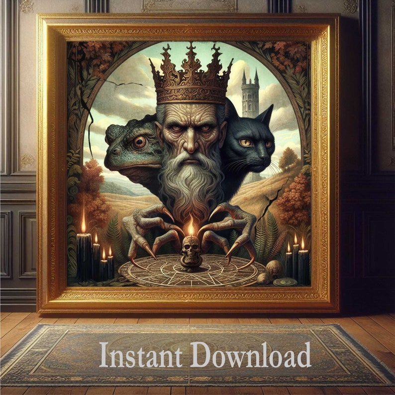 Bael Demon Printable Dark Art Ars Goetia Grimoire. Seals Description ...