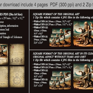 Agares Demon Printable Dark Art Ars Goetia Grimoire. Seals Description ...