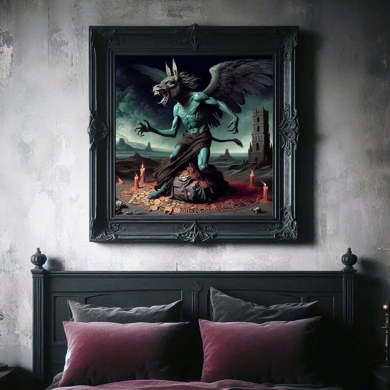 Valefor Demon Printable Dark Art Ars Goetia Grimoire. Seal Description ...