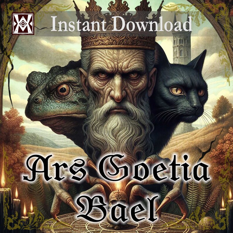 Bael Demon Printable Dark Art Ars Goetia Grimoire. Seals Description ...