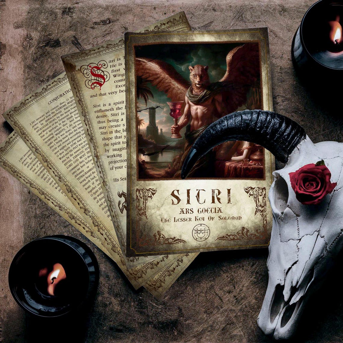 Sitri Demon Printable Dark Art Ars Goetia Grimoire. Seals Description ...