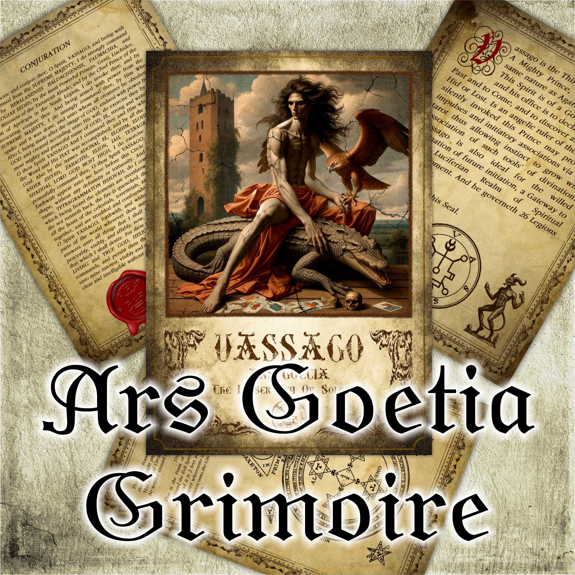 Vassago Demon Printable Dark Art Ars Goetia Grimoire. Seal Description Pdf Pages Conjuration ...