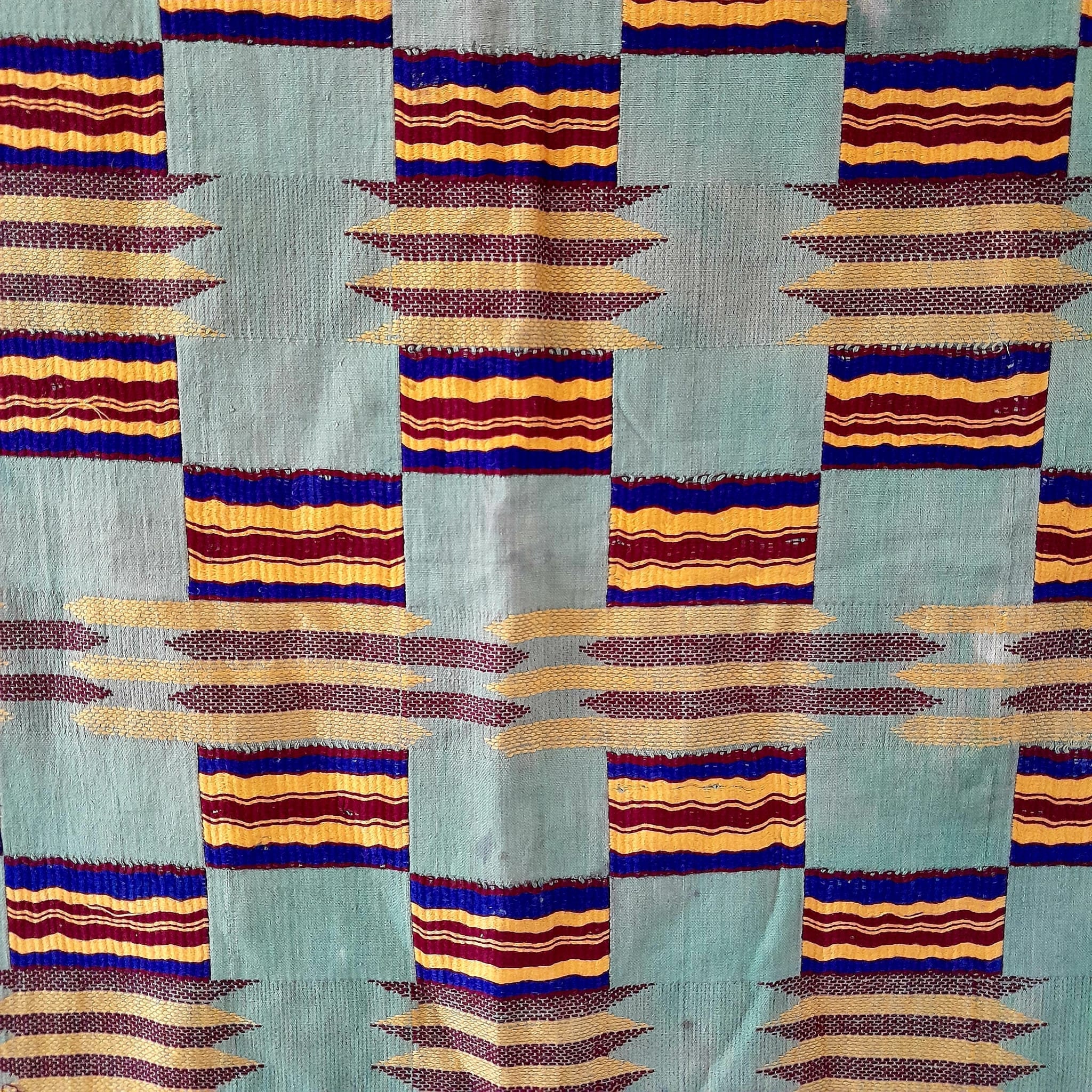 Vintage Ewe Kente Cloth, Sage Green Kente, African Textiles, Wall ...