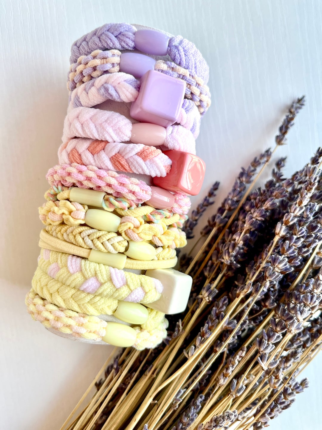 Pastel Hair Ties | Rainbow Hair Ties | Children Hair Ties - Etsy