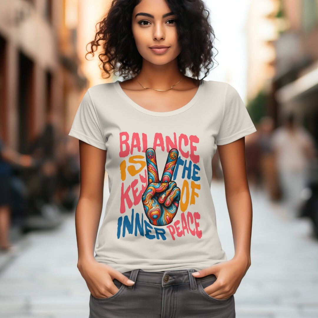 Balance and Peace Colorful Hand Svg, Peace Sign Png, Fingers, T-shirt ...