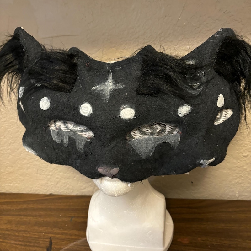 Black Cat Therian Mask - Etsy