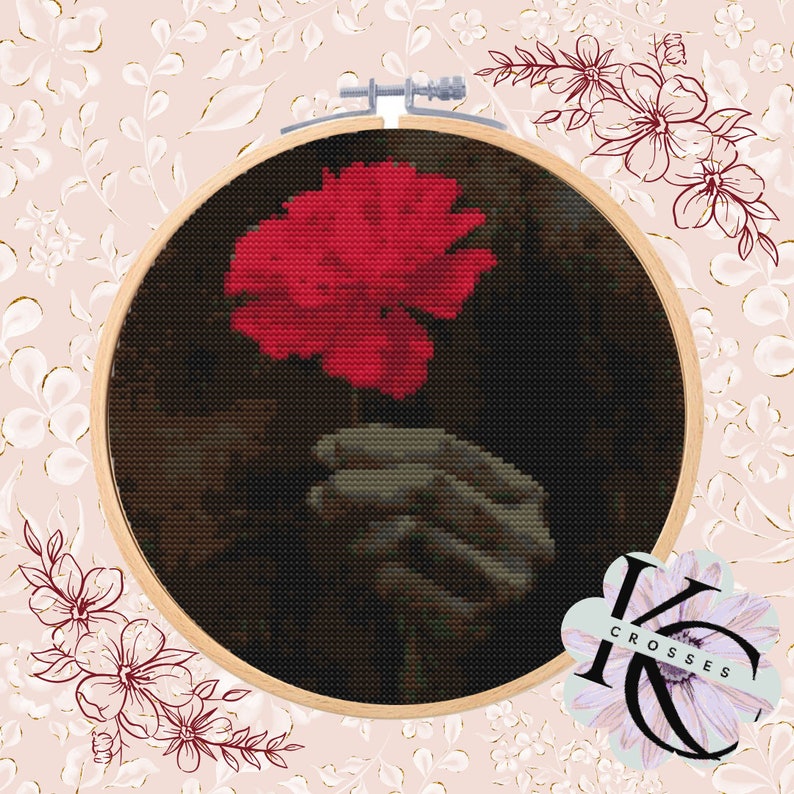 Hadestown Flower Cross Stitch Pattern - Etsy