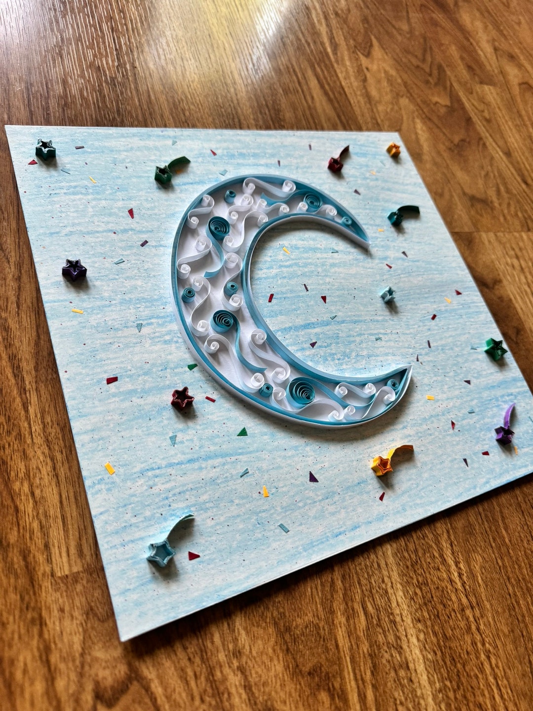 Unique Moon Quilled Art - Quilling Art - Etsy