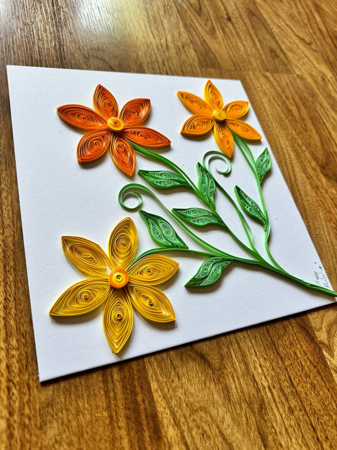 Beautiful Garden Flowers Quilled Art - Handmade - Etsy