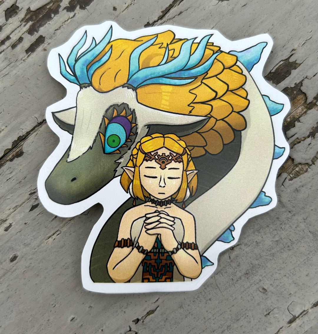 Zelda Tears of the Kingdom Light Dragon Sticker - Etsy