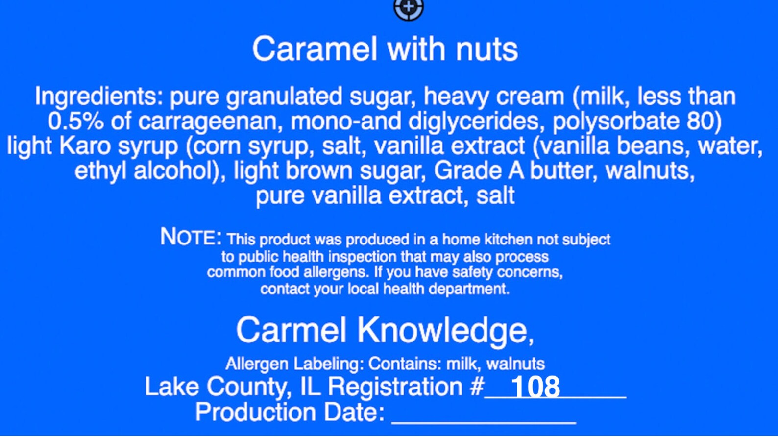 Carmel Knowledge "soft Buttery, Gourmet Sea Salt Caramel" One Pound ...