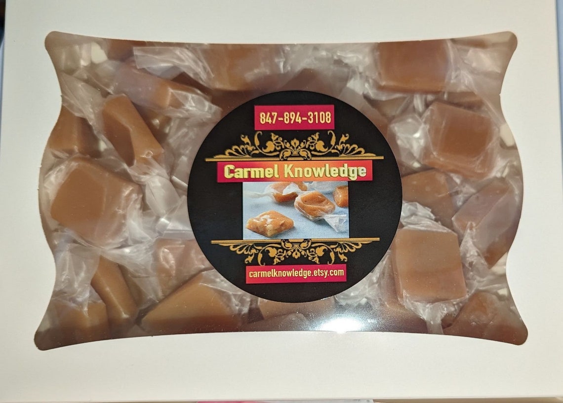 Carmel Knowledge "soft Buttery, Gourmet Sea Salt Caramel" One Pound ...