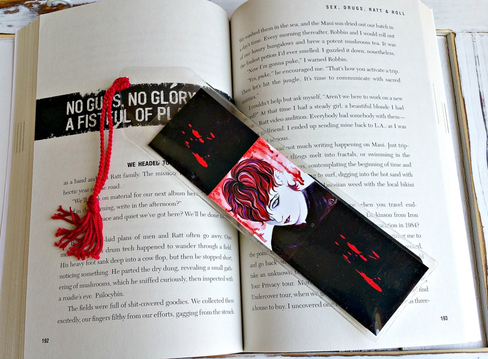 Vampire Art Bookmark, Emo Reader Gifts, Reading, Book Lover, Vampire ...