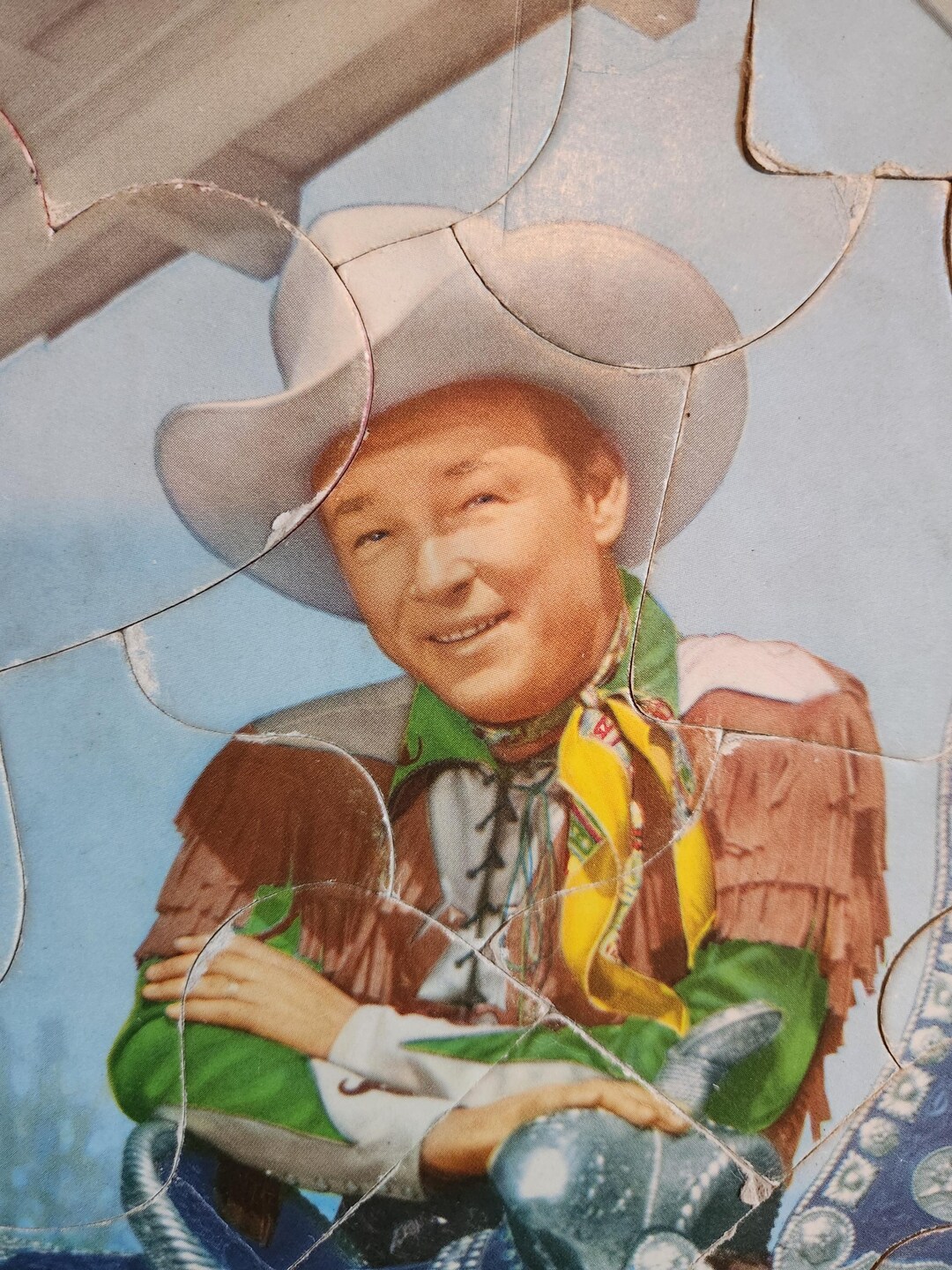 Roy Rogers With Saddle Puzzle Cardboard 1950's - Etsy