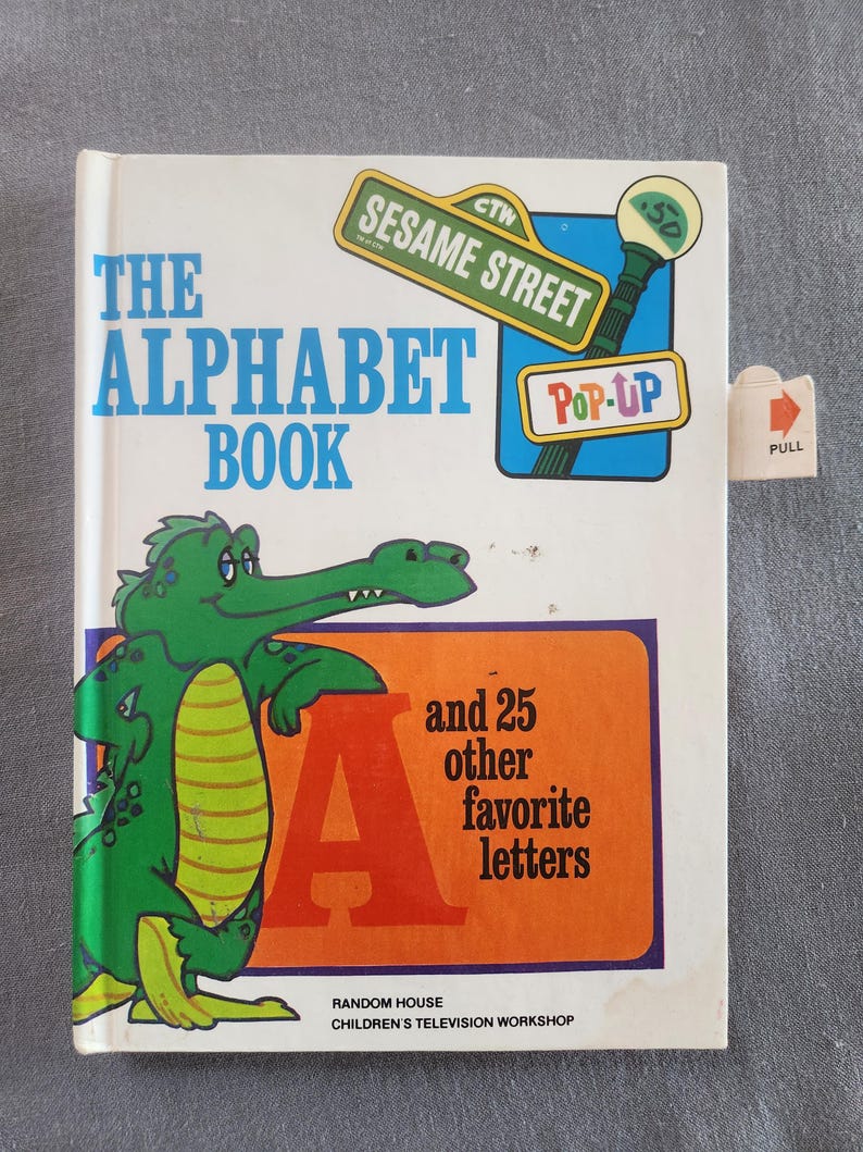 The Alphabet Book Popup Sesame Street Hardcover - Etsy