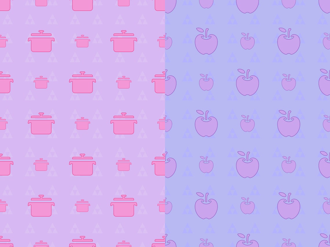 Icons Seamless Patterns Pattern Paper Digital Download Video Game ...