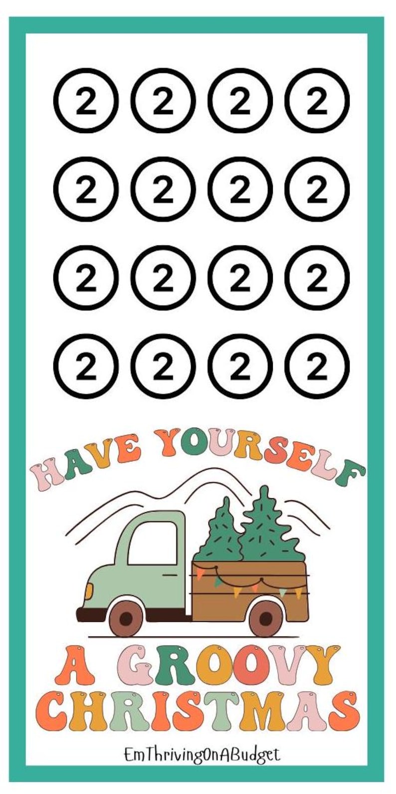 December Holiday Christmas Savings Challenge | A6 | PDF Printable | Low ...